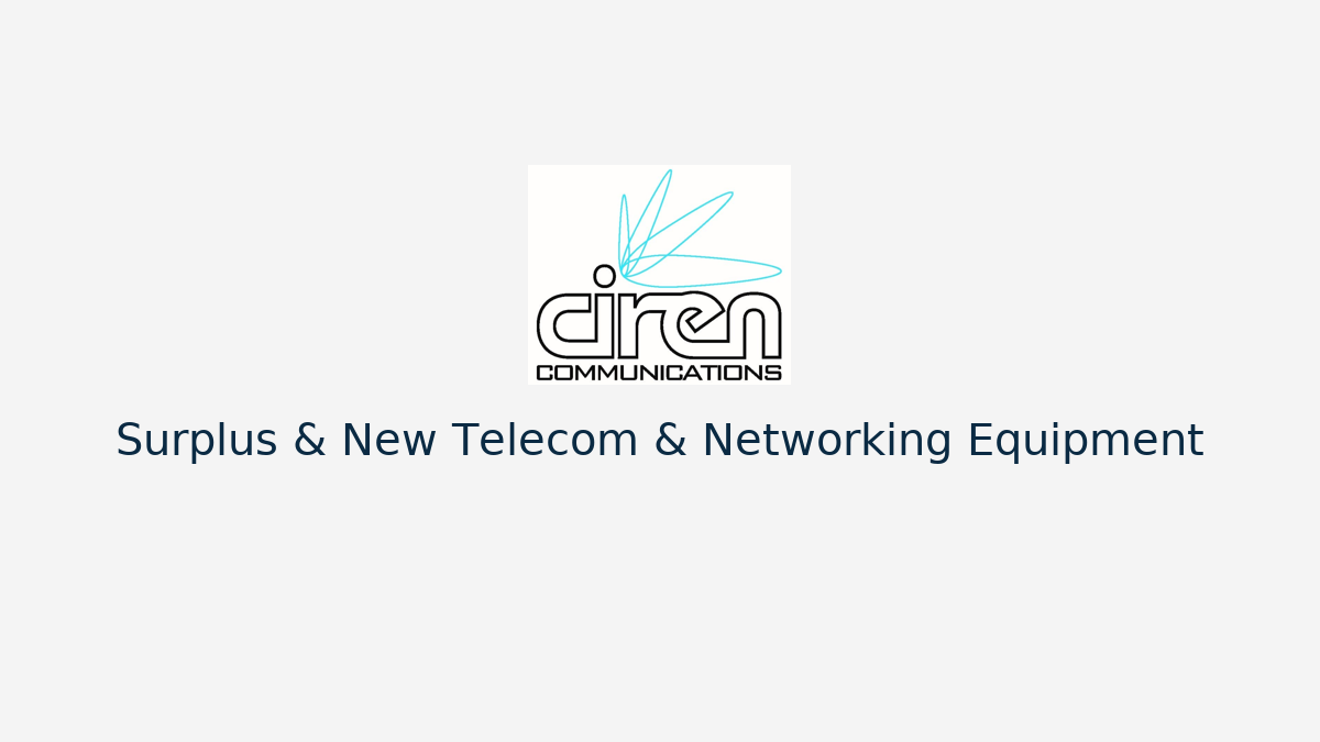 MRV Communications Equipment Inventory | Ciren Communications